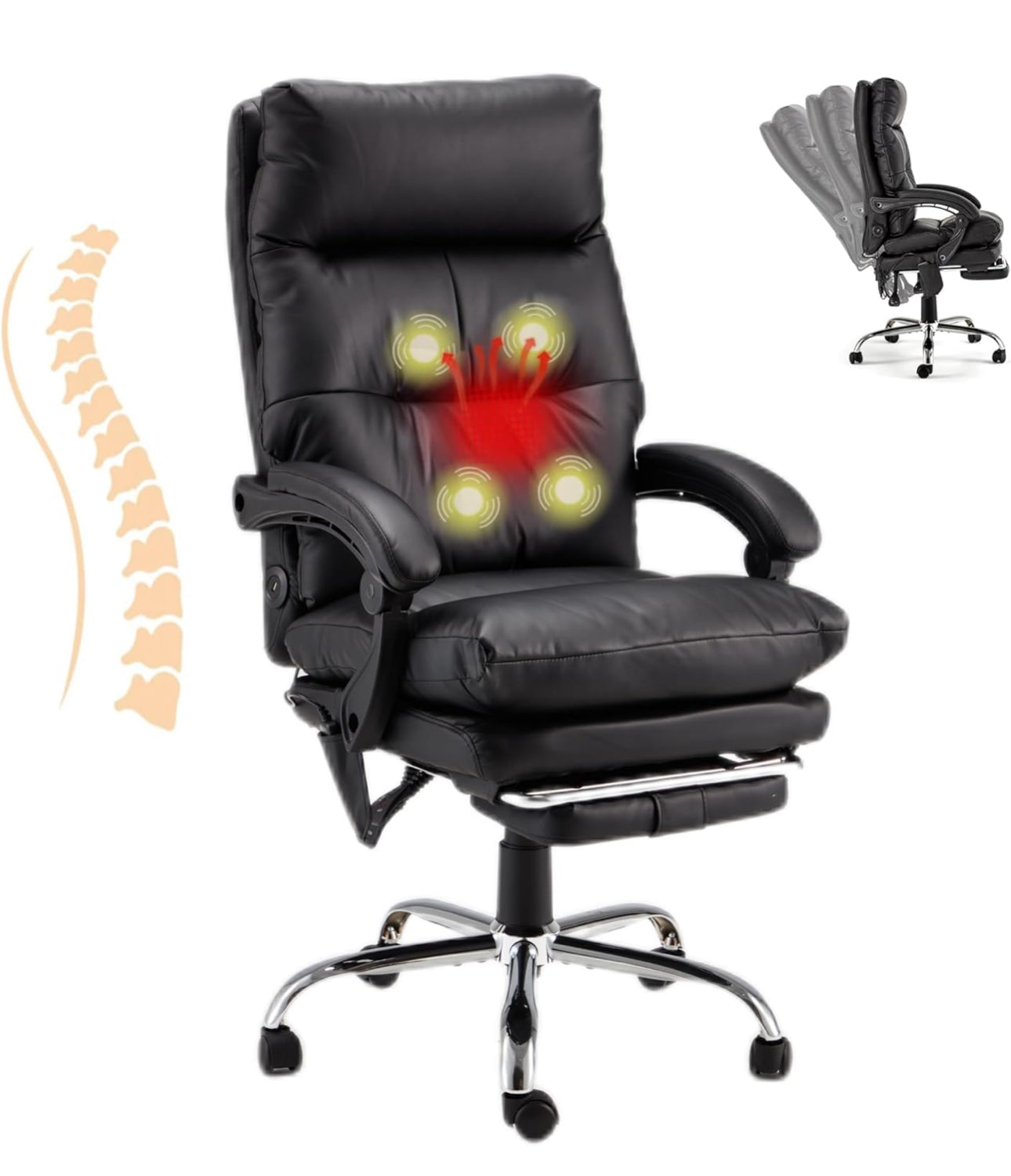 Ergonomic desk chair with leg extension free shipping in the US ...